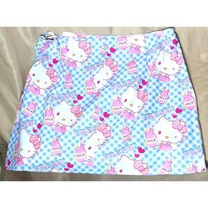SHEIN | Skirts | Shein X Hello Kitty Gingham Wrap Skirt Size X | Poshmark